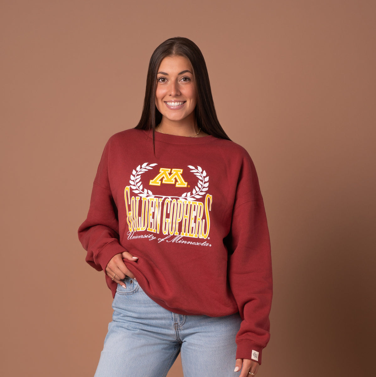 Minnesota Gophers Script Crew Sweatshirt Maroon – MN Alumni Market