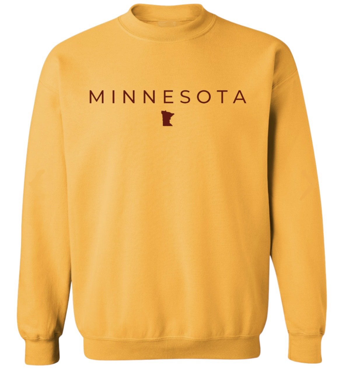 MINNESOTA Crewneck Sweatshirt - Gold with Maroon – MN Alumni Market