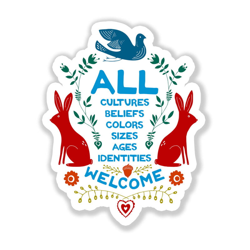 All Are Welcome Sticker – MN Alumni Market