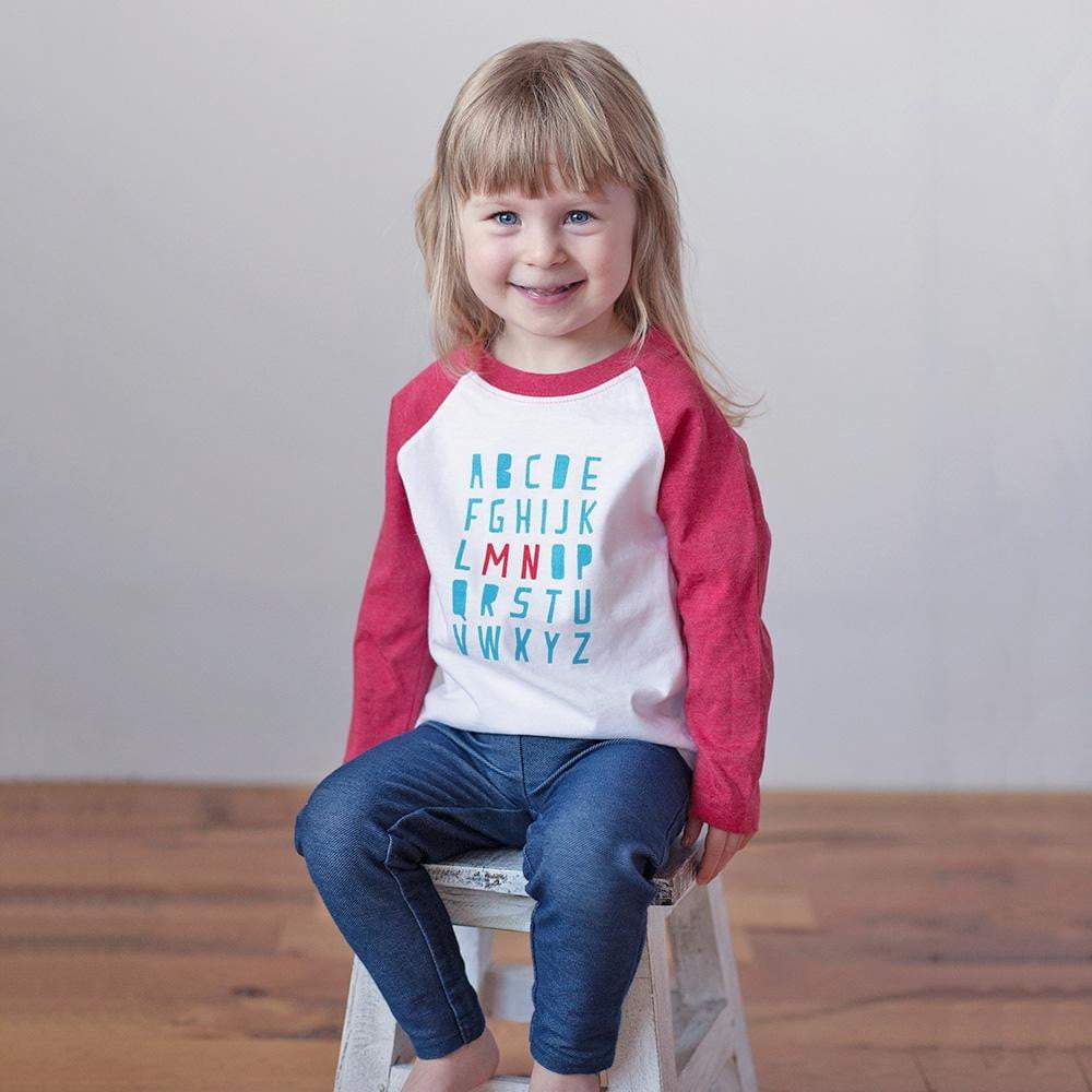 Minnesota Alphabet Raglan Tee - ships directly from maker – MN Alumni ...