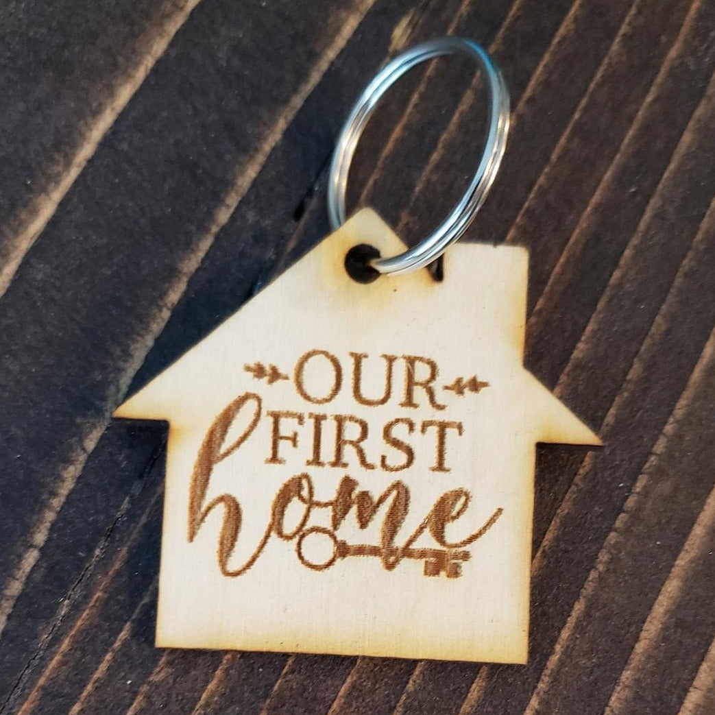 Our First Home - Wood Key Chain - Pickup or in person shop only – MN ...