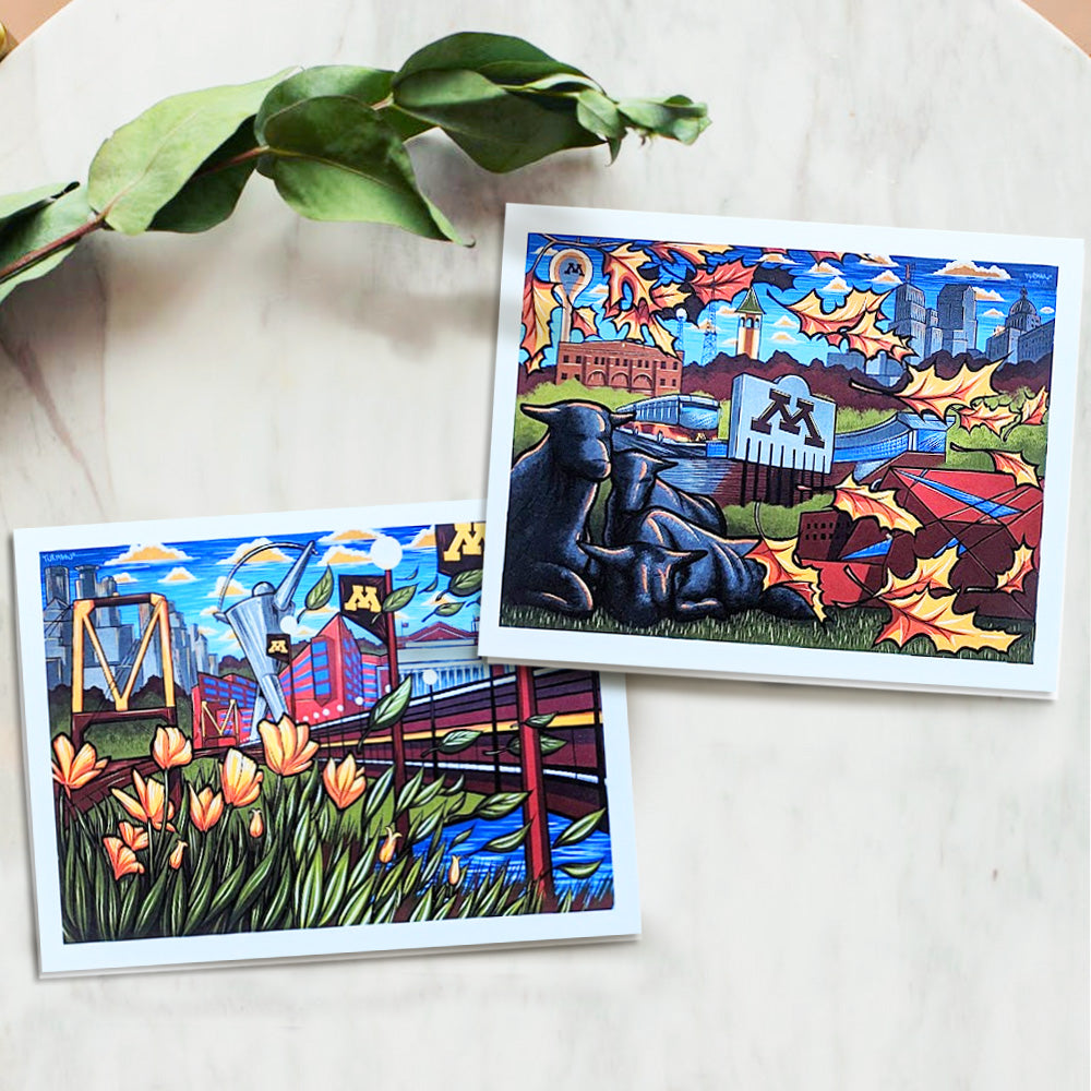 U of M Seasons Notecards - Boxed Set of 20 – MN Alumni Market